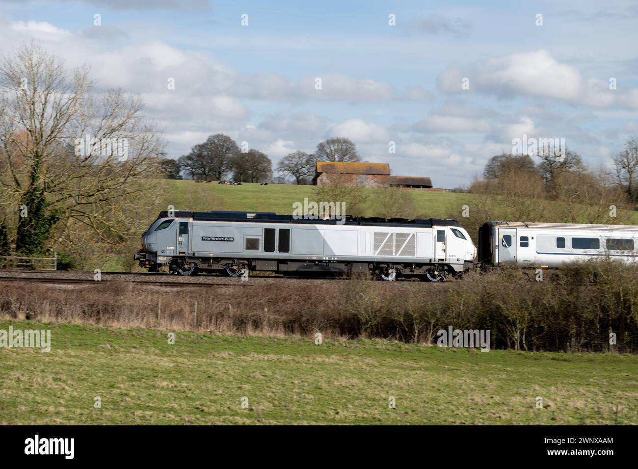 Chiltern Railways class 68 diesel locomotive No. 68013 "Peter Wreford ...