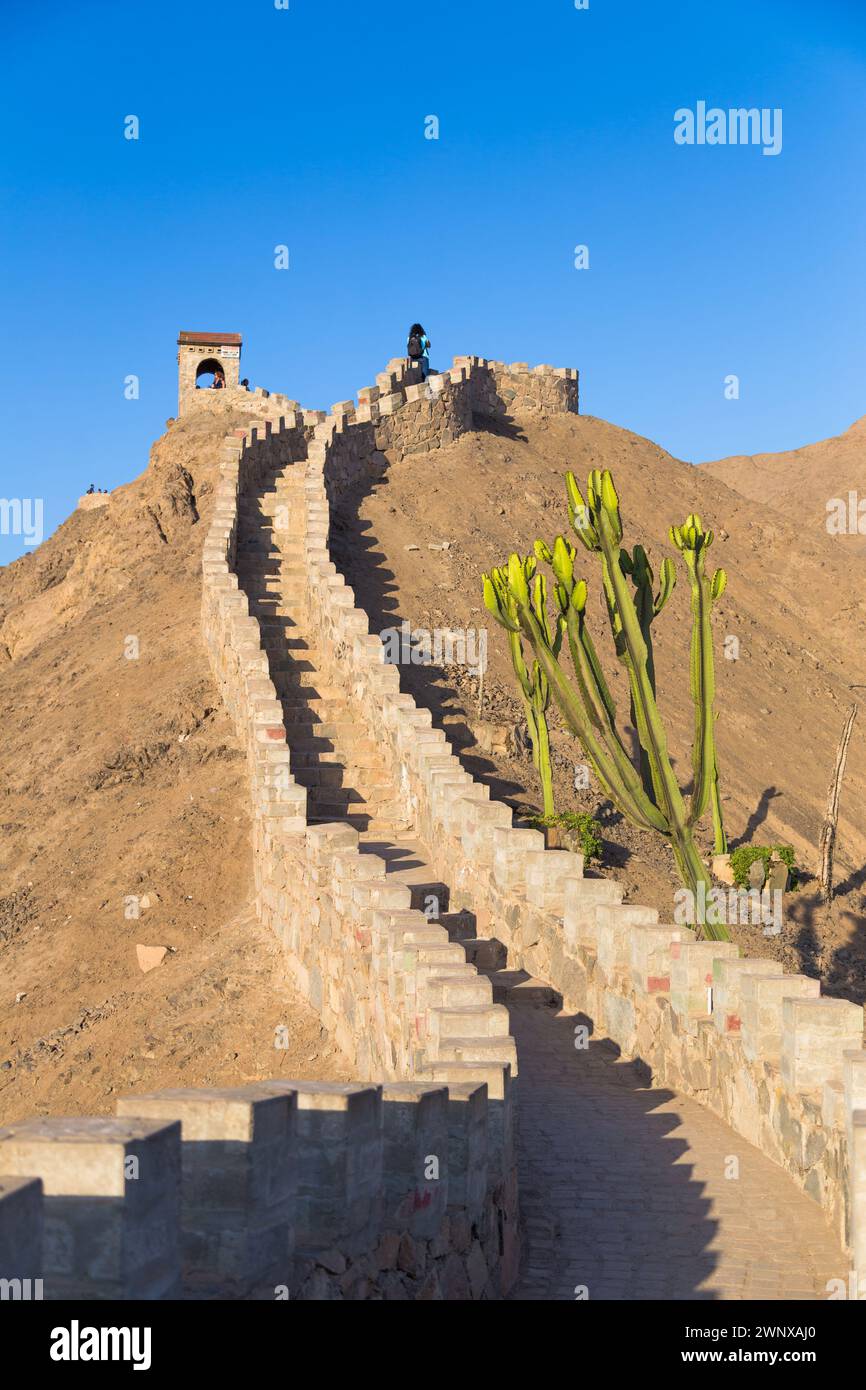 stone and adobe staircase on the hill, Peru Stock Photo - Alamy