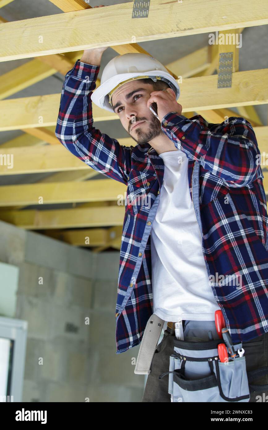 Male carpenter silhouette hi-res stock photography and images - Alamy