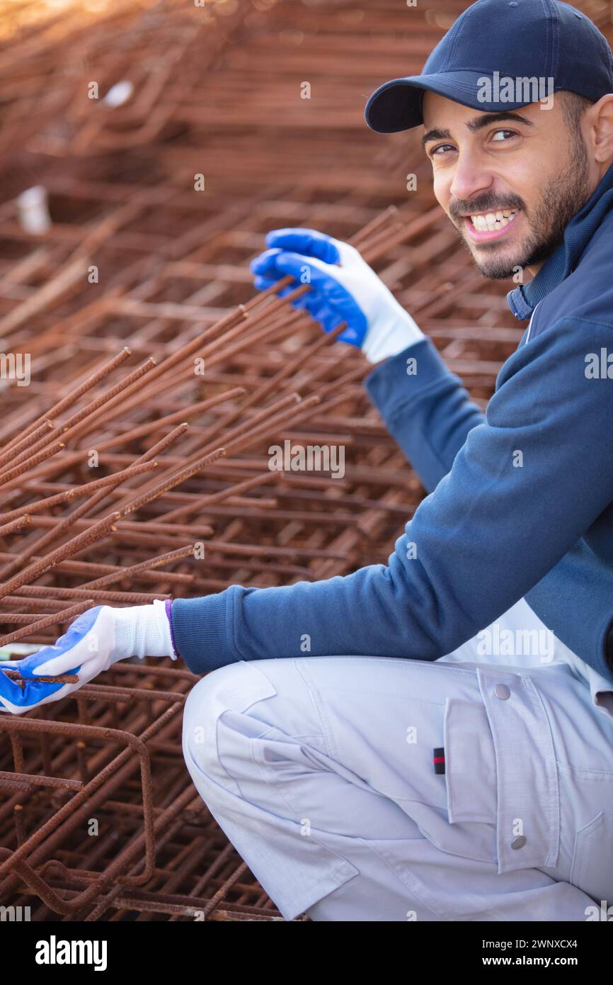 reinforcement bars for base plate Stock Photo - Alamy