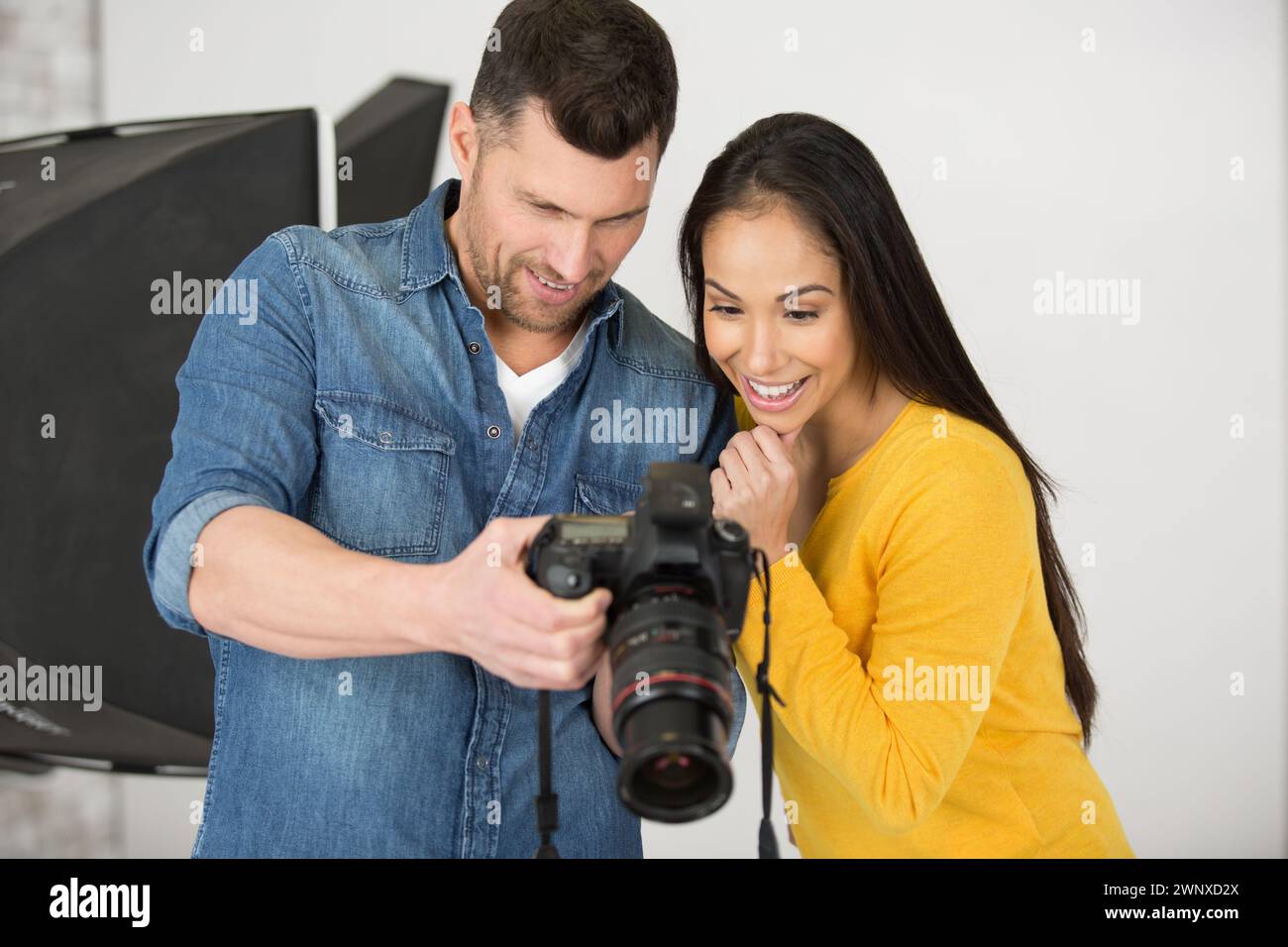 Filming studio checking hi-res stock photography and images - Alamy