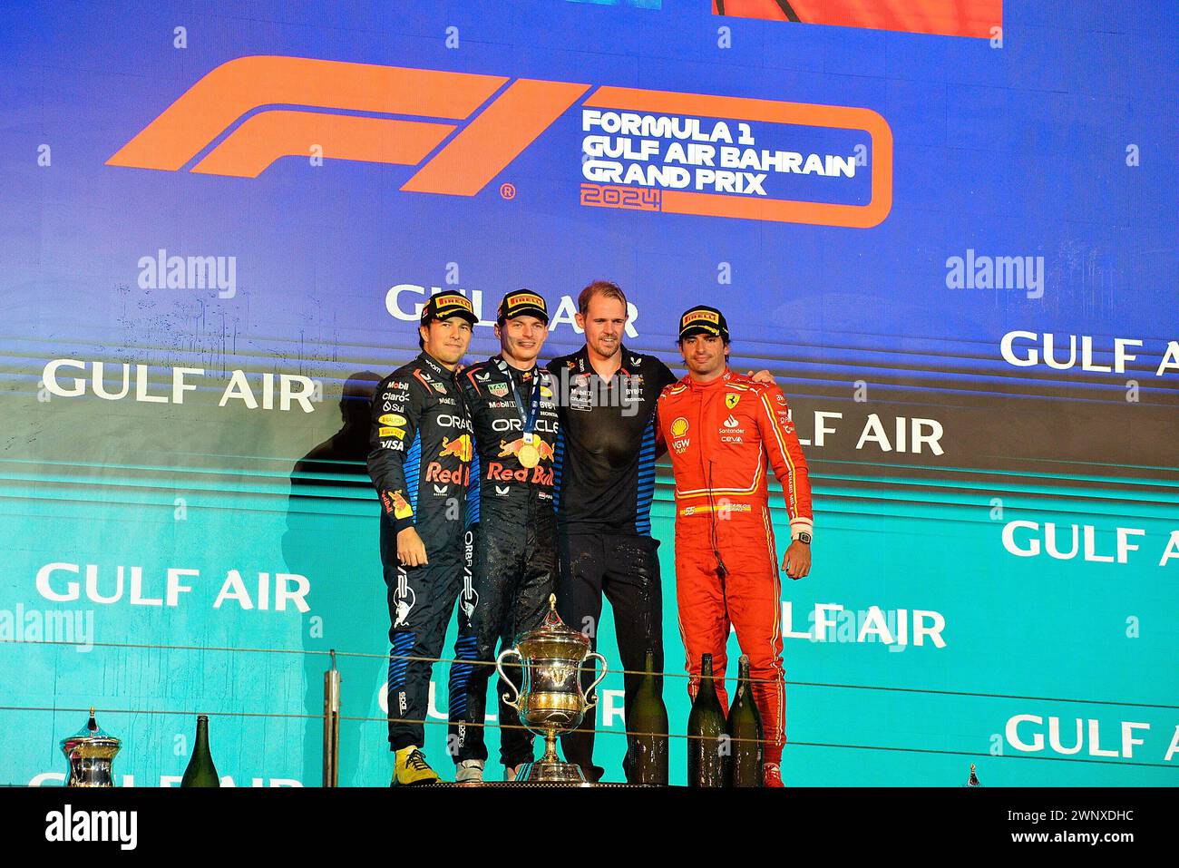 Max verstappen podium 2024 bahrain hi-res stock photography and images ...