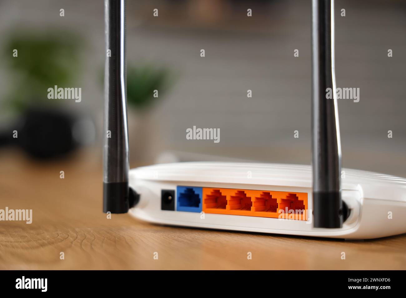 Ethernet port on the back of the router hi-res stock photography and ...