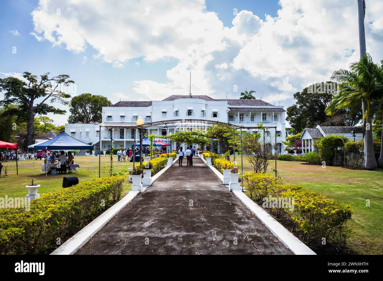The Barbadian State House also known as Government House. The 18th ...