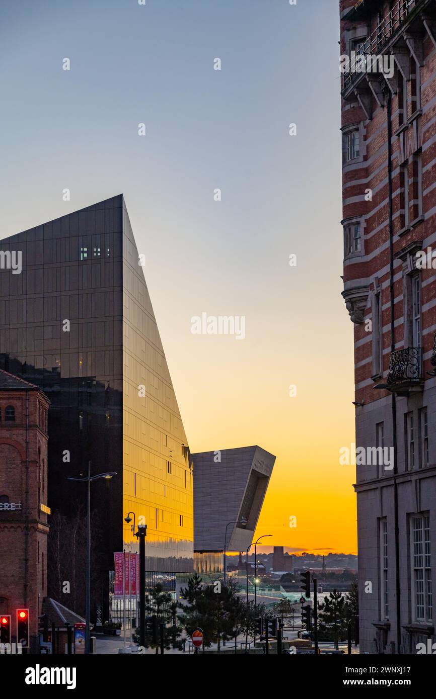 Liverpool museum and new office buildings from James st Liverpool at ...