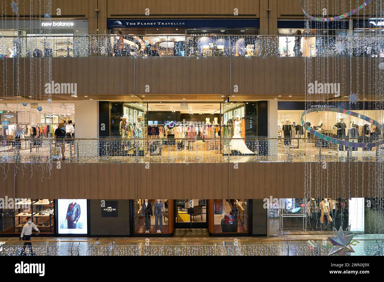 SINGAPORE - NOVEMBER 06, 2023: interior shot of Paragon Mall. The ...