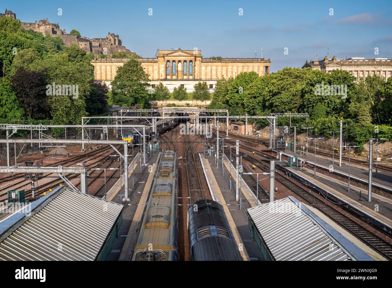Waverly station in Edinburgh England Stock Photo - Alamy