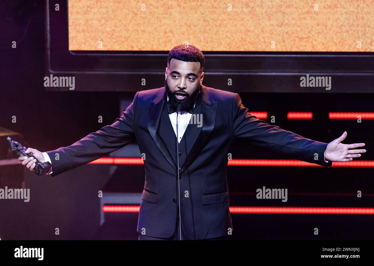 LEUSDEN - Idaly during the presentation of the Edison Pop awards. The ...