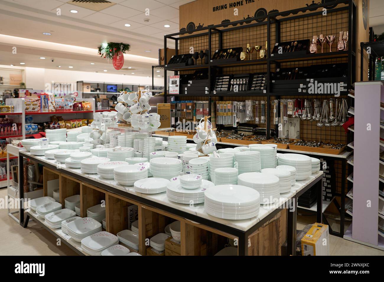 SINGAPORE - NOVEMBER 06, 2023: goods displayed at Metro Paragon in ...