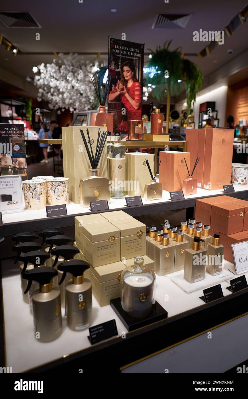 SINGAPORE - NOVEMBER 06, 2023: interior shot of Rituals store in ...