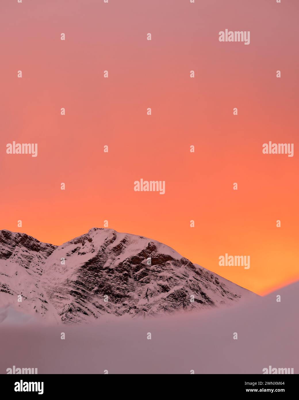 Sunset in alps hi-res stock photography and images - Alamy