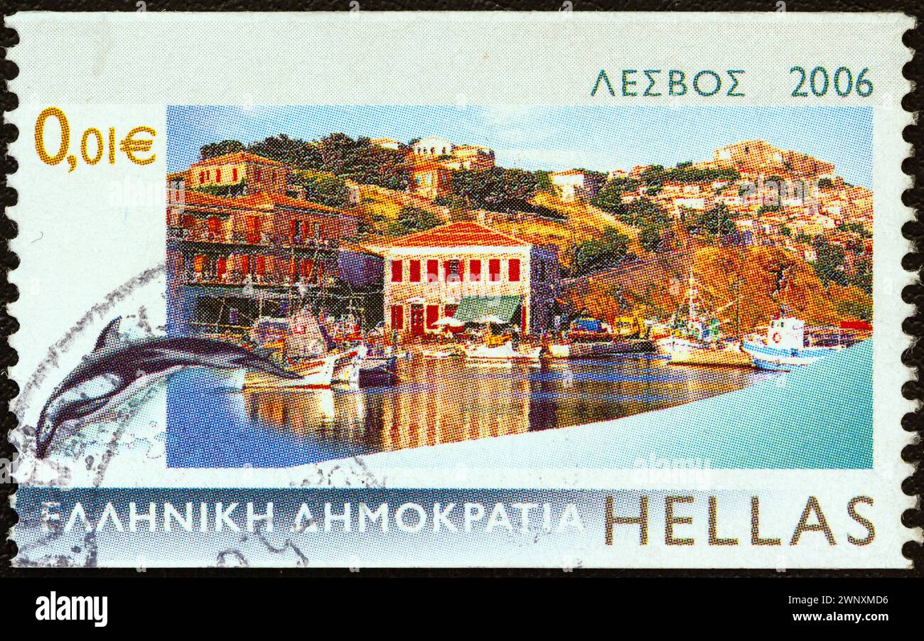 GREECE - CIRCA 2006: A stamp printed in Greece from the "Island views ...
