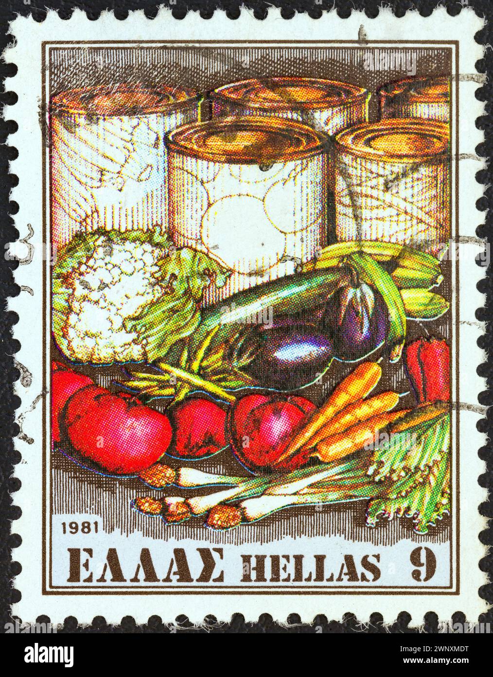 GREECE - CIRCA 1981: A stamp printed in Greece from the "Exports" issue ...