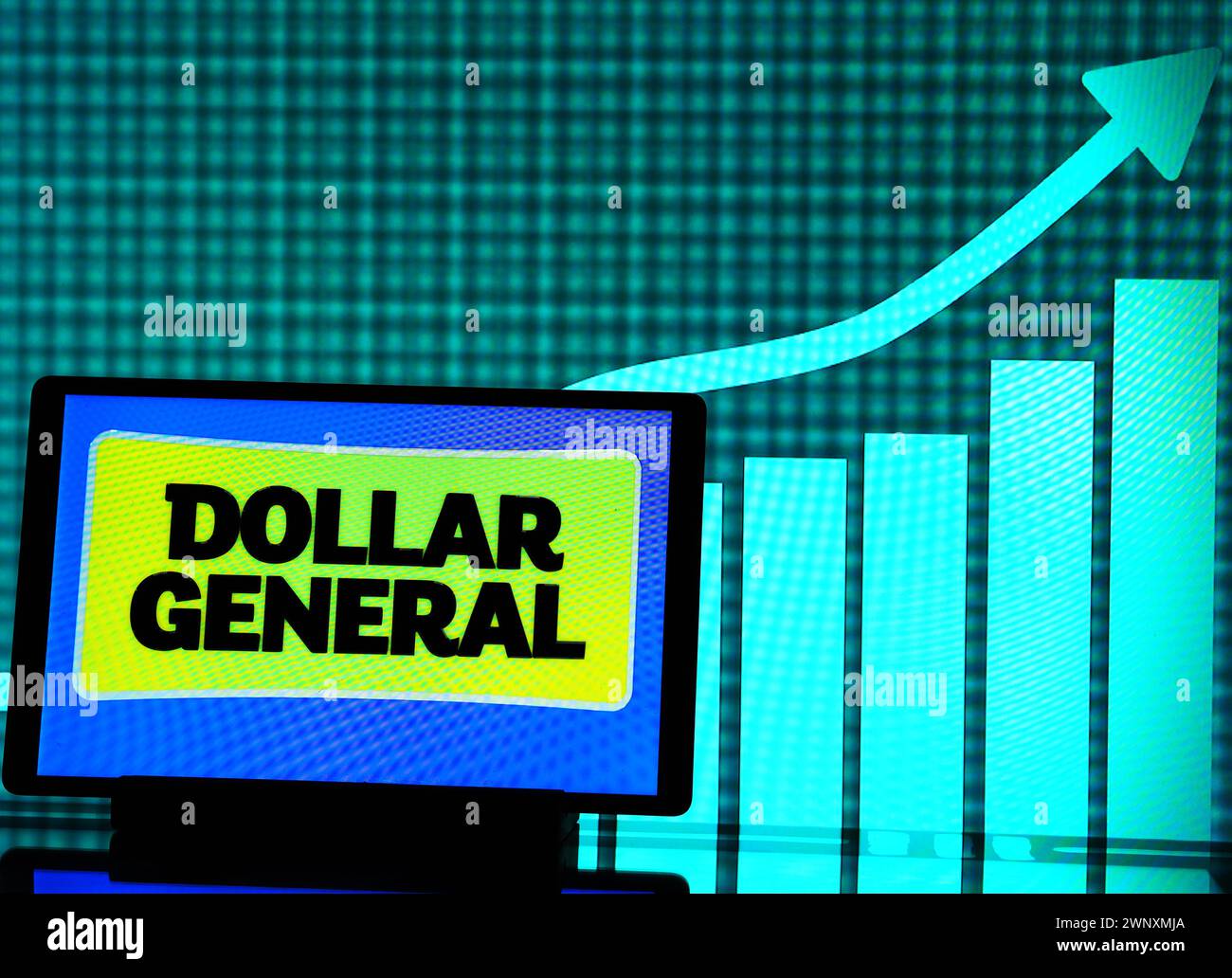 Germany - March 4, 2024: In this photo illustration, Dollar General ...