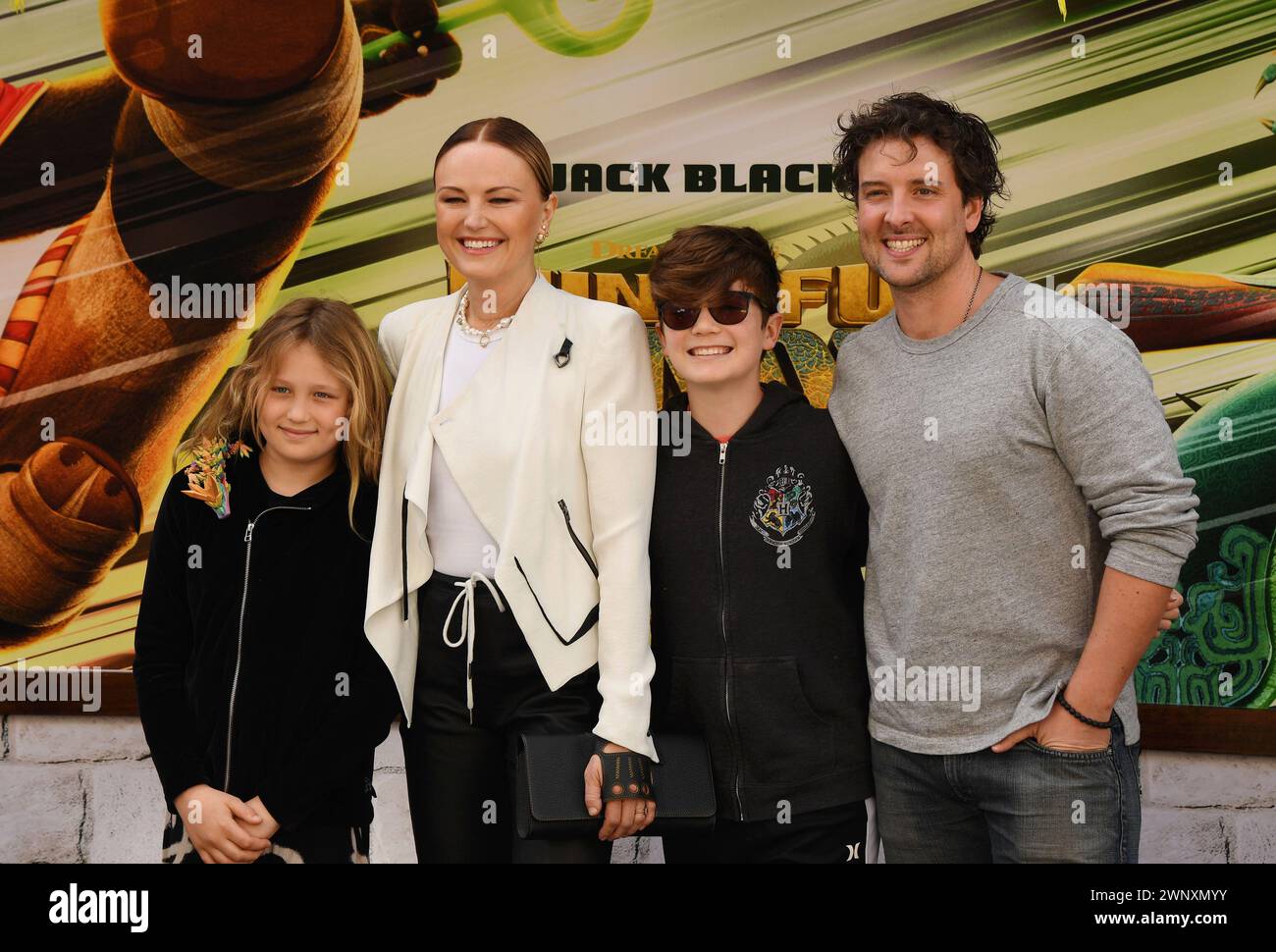 LOS ANGELES, CALIFORNIA - MARCH 03: (L-R) Sebastian Zincone, Malin ...