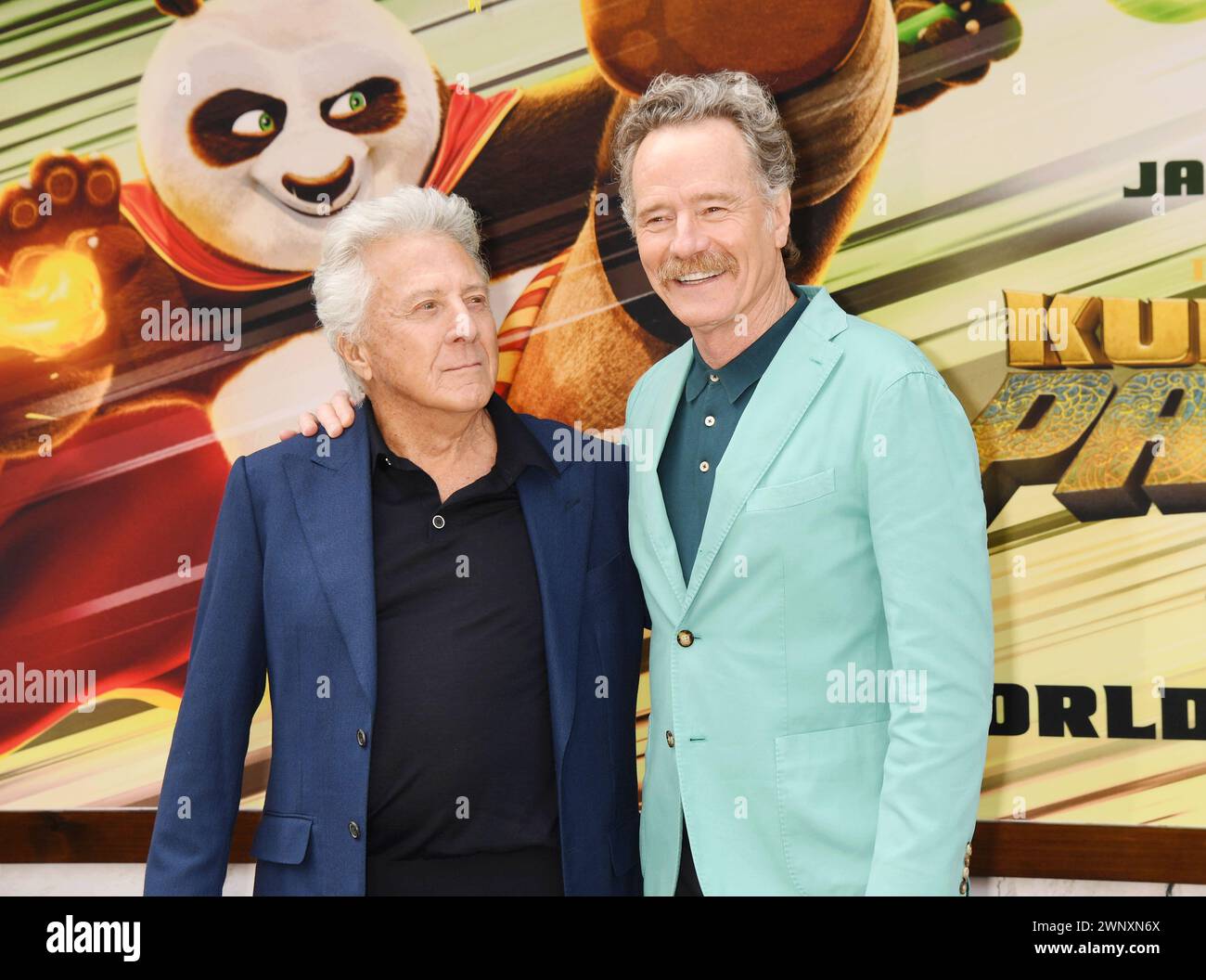 LOS ANGELES, CALIFORNIA - MARCH 03: (L-R) Dustin Hoffman and Bryan ...