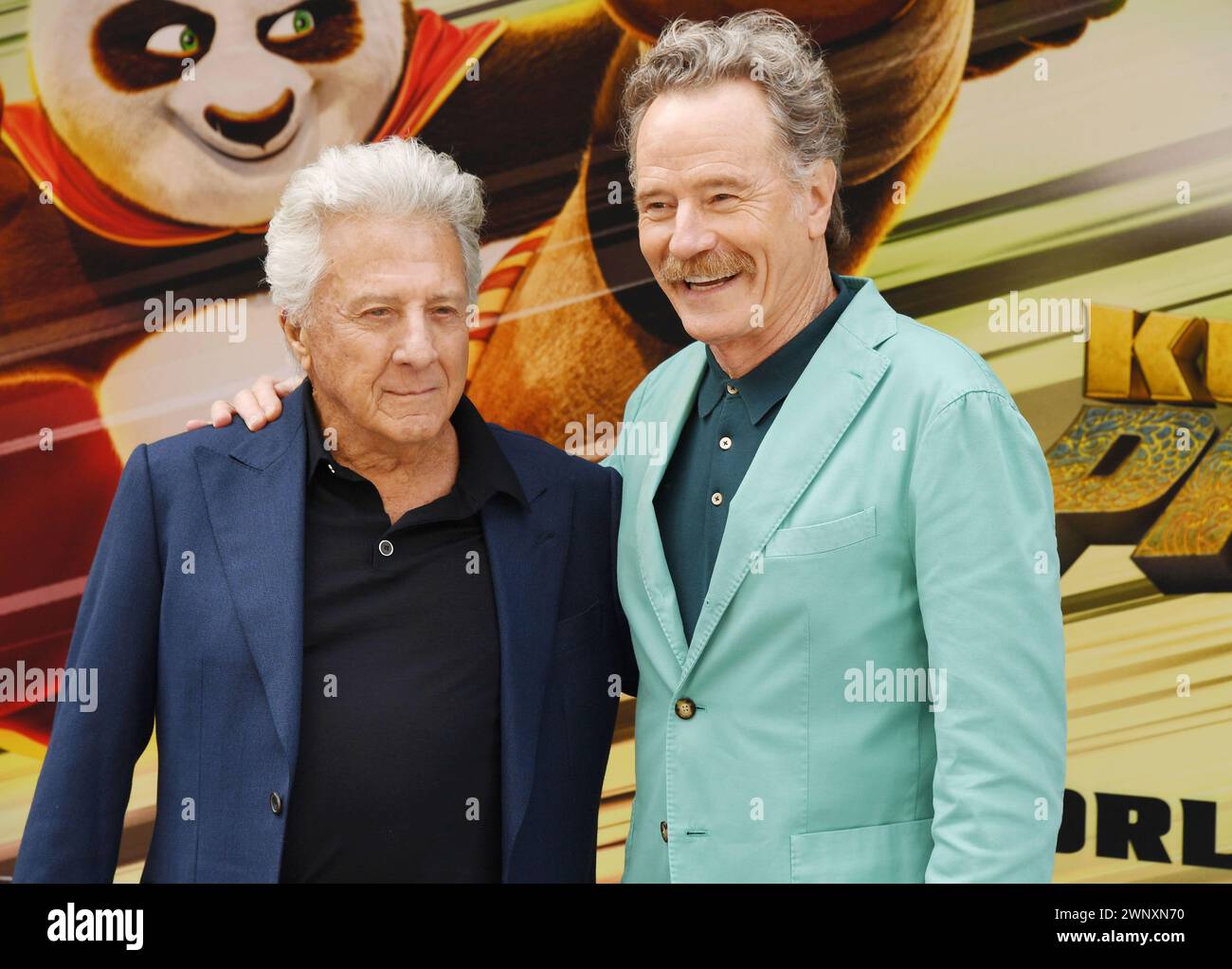 LOS ANGELES, CALIFORNIA - MARCH 03: (L-R) Dustin Hoffman and Bryan ...