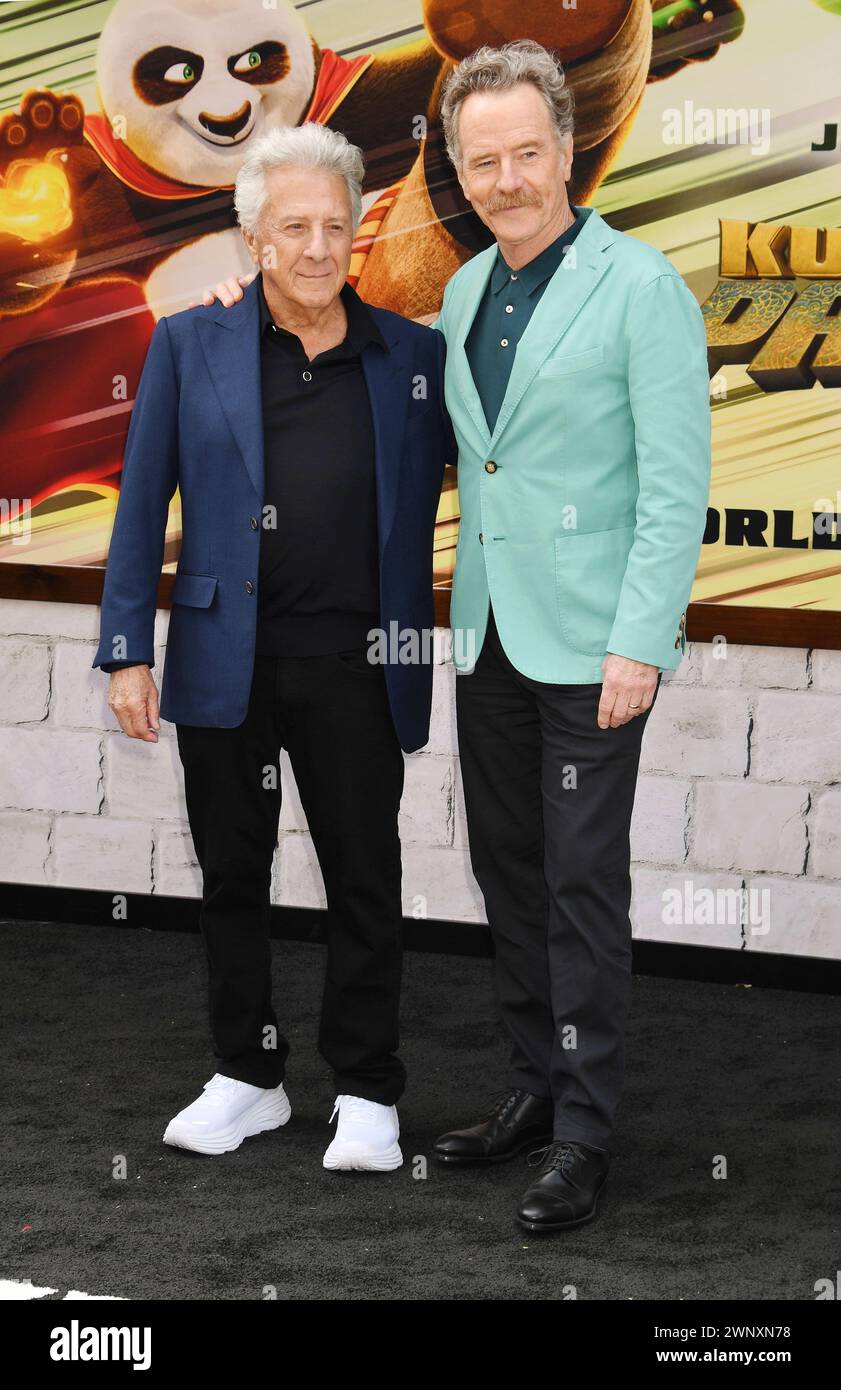 LOS ANGELES, CALIFORNIA - MARCH 03: (L-R) Dustin Hoffman and Bryan ...
