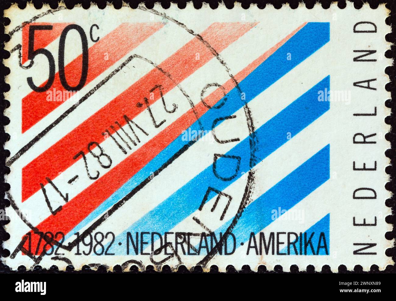 NETHERLANDS - CIRCA 1982: A stamp printed in the Netherlands shows ...