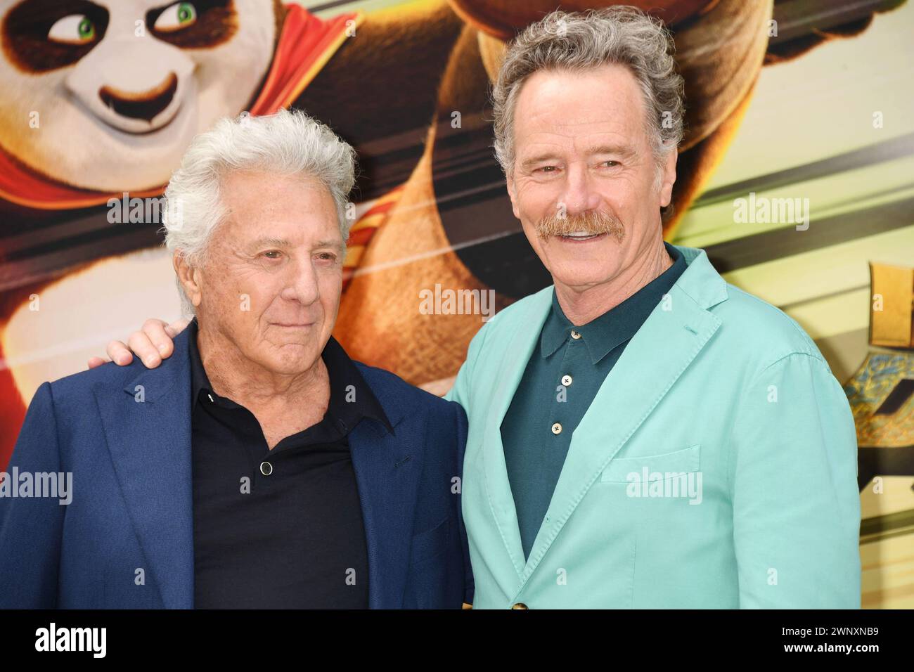 LOS ANGELES, CALIFORNIA - MARCH 03: (L-R) Dustin Hoffman and Bryan ...