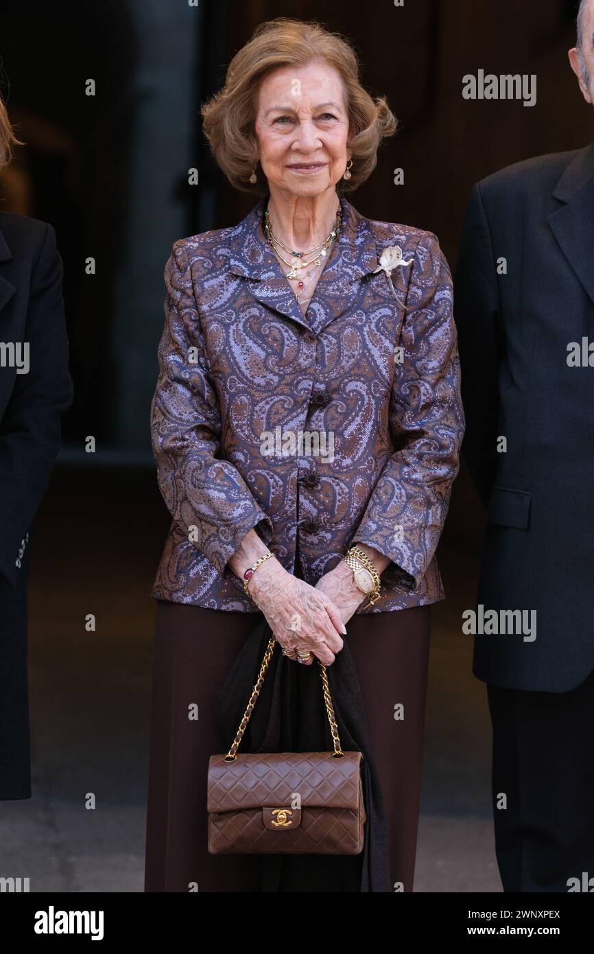 Queen Sofia attends the "Iberoamerican Patronage Awards" by the Callia Foundation 2024 at Real ...