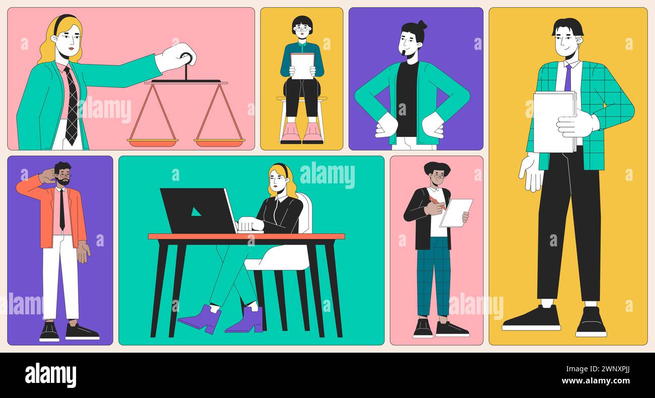 Bento grid layout Stock Vector Images - Alamy