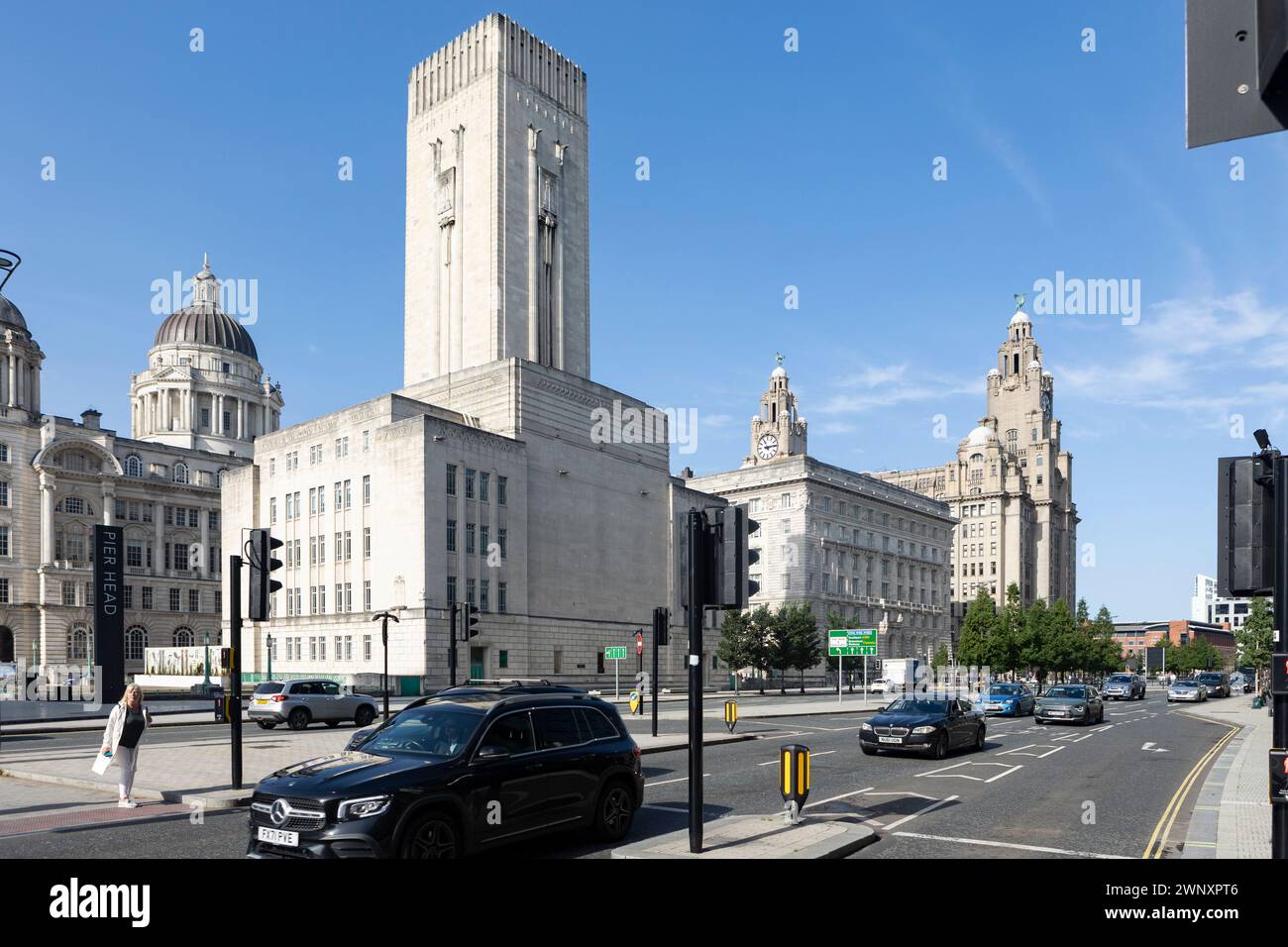 Liverpool, united kingdom January, 16, 2024 iconic liverpool buildings ...