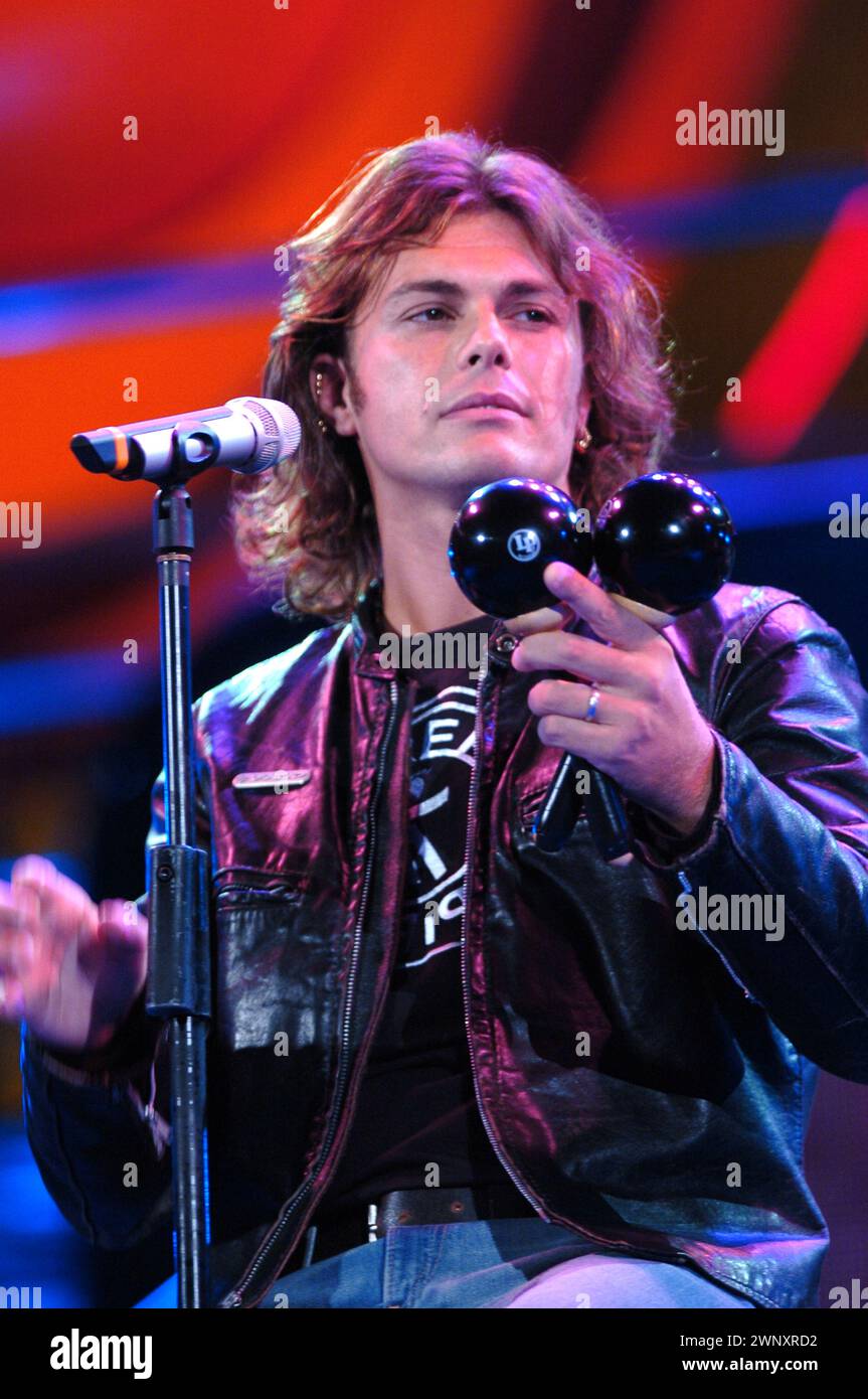 Verona Italy 13/09/2005: Gianluca Grignani, Italian singer, during the ...