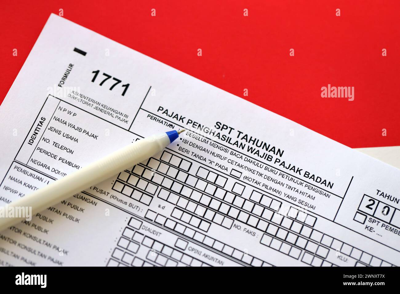 Indonesian tax form 1771 corporate taxpayers annual income tax return ...