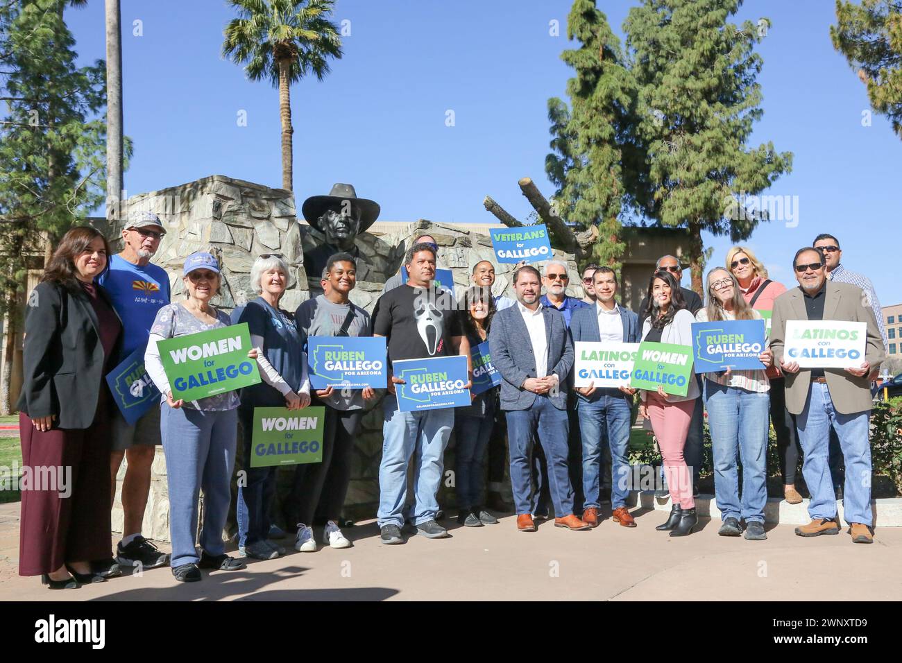 Volunteers, supporters, and endorsers join Democratic Senate Candidate ...