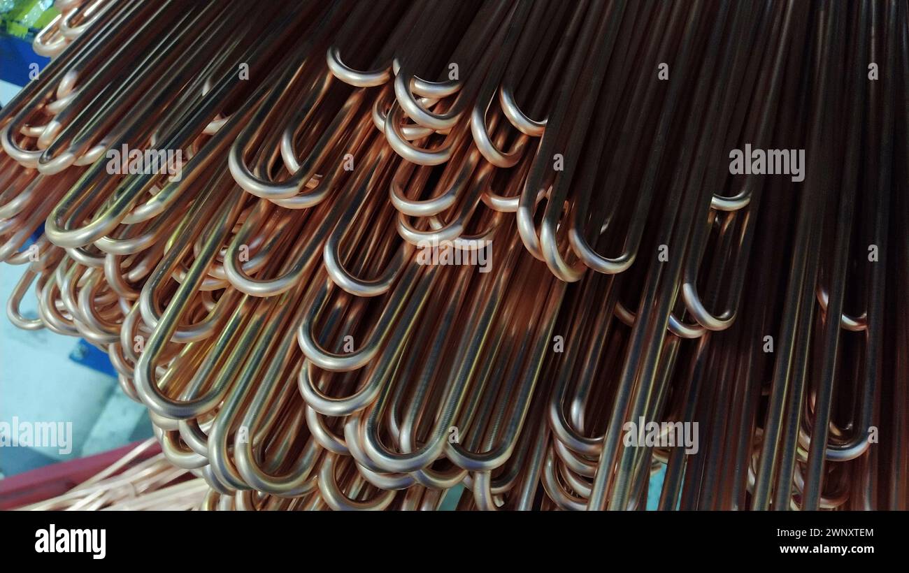 Copper tubes for heat exchangers. Copper heat exchangers are important ...