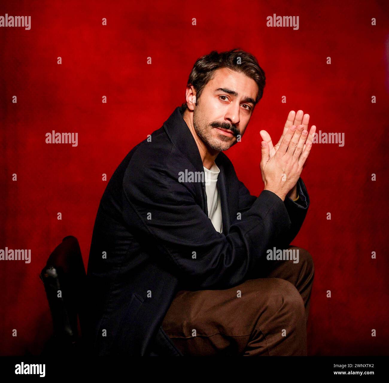 The singer Rayden poses for Europa Press, on March 4, 2024, in Madrid ...