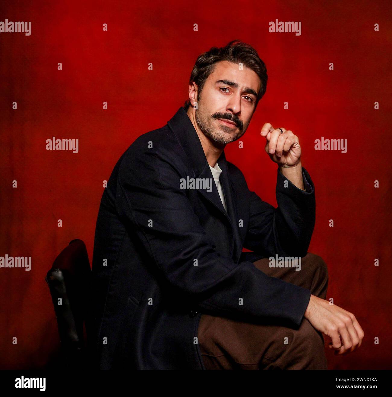 The singer Rayden poses for Europa Press, on March 4, 2024, in Madrid ...