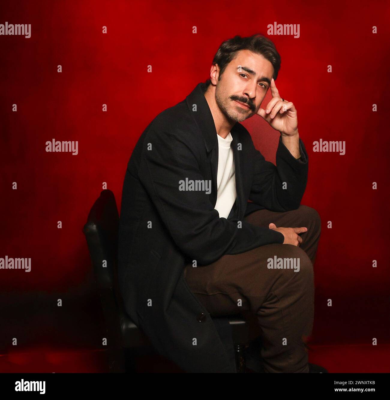 The singer Rayden poses for Europa Press, on March 4, 2024, in Madrid ...