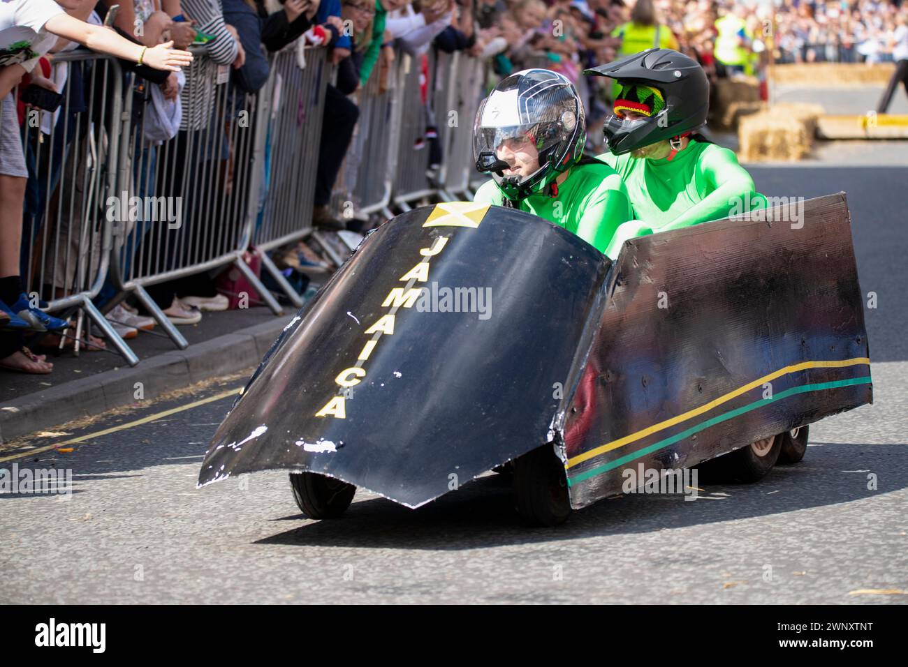08/09/19 Ashbourne soap box race Stock Photo - Alamy