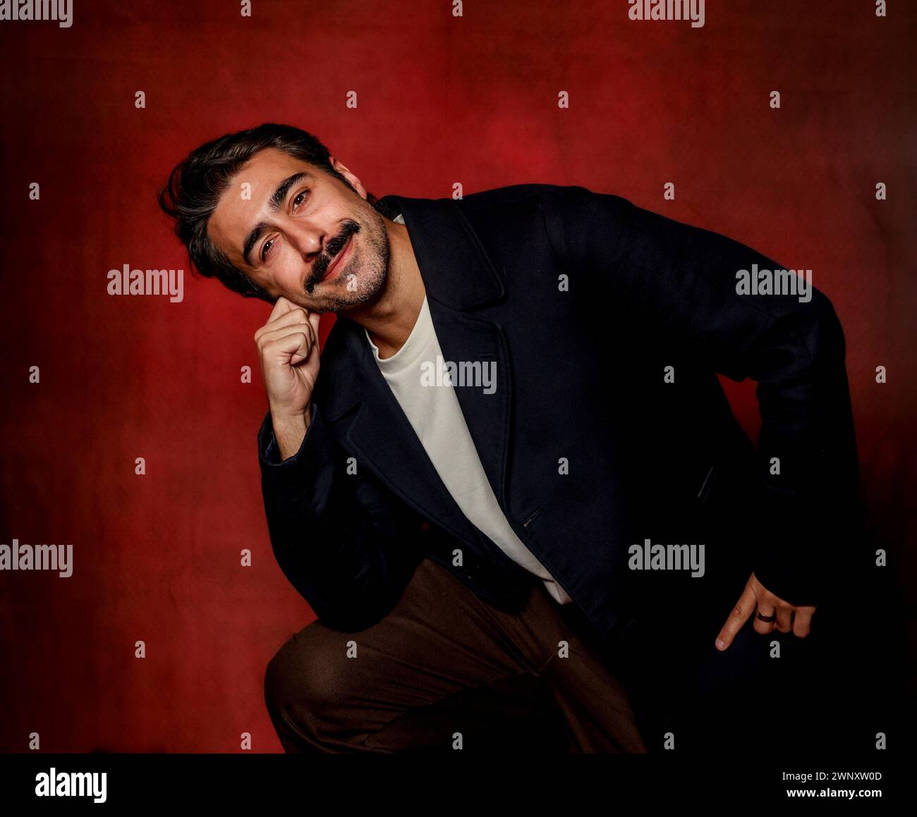 The singer Rayden poses for Europa Press, on March 4, 2024, in Madrid ...