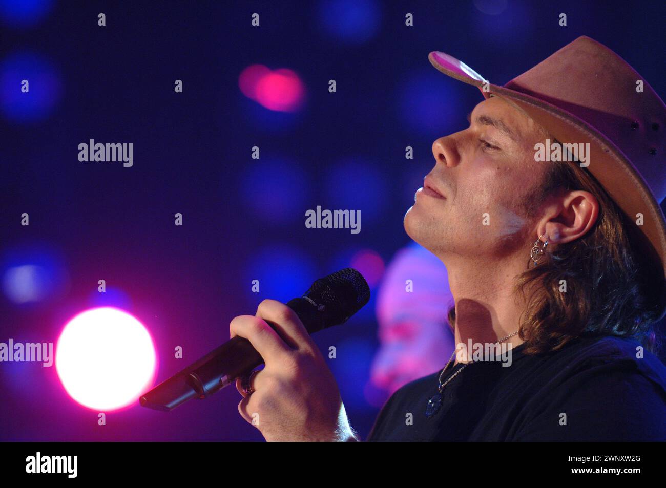 Milan Italy 09/03/2006: Gianluca Grignani, Italian singer, during the ...