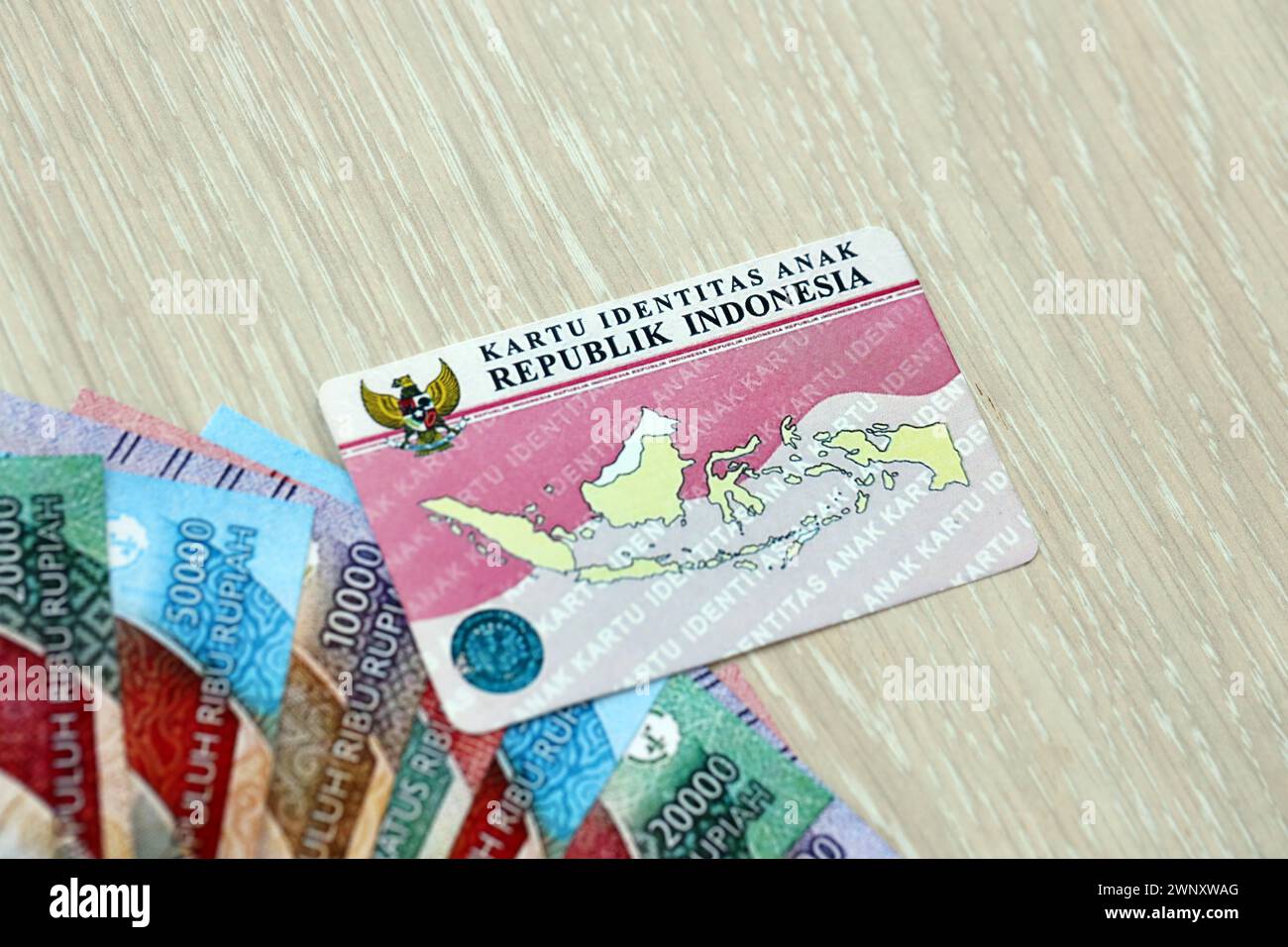 Indonesia child identity card Kartu Identitas Anak or KIA card. ID ...