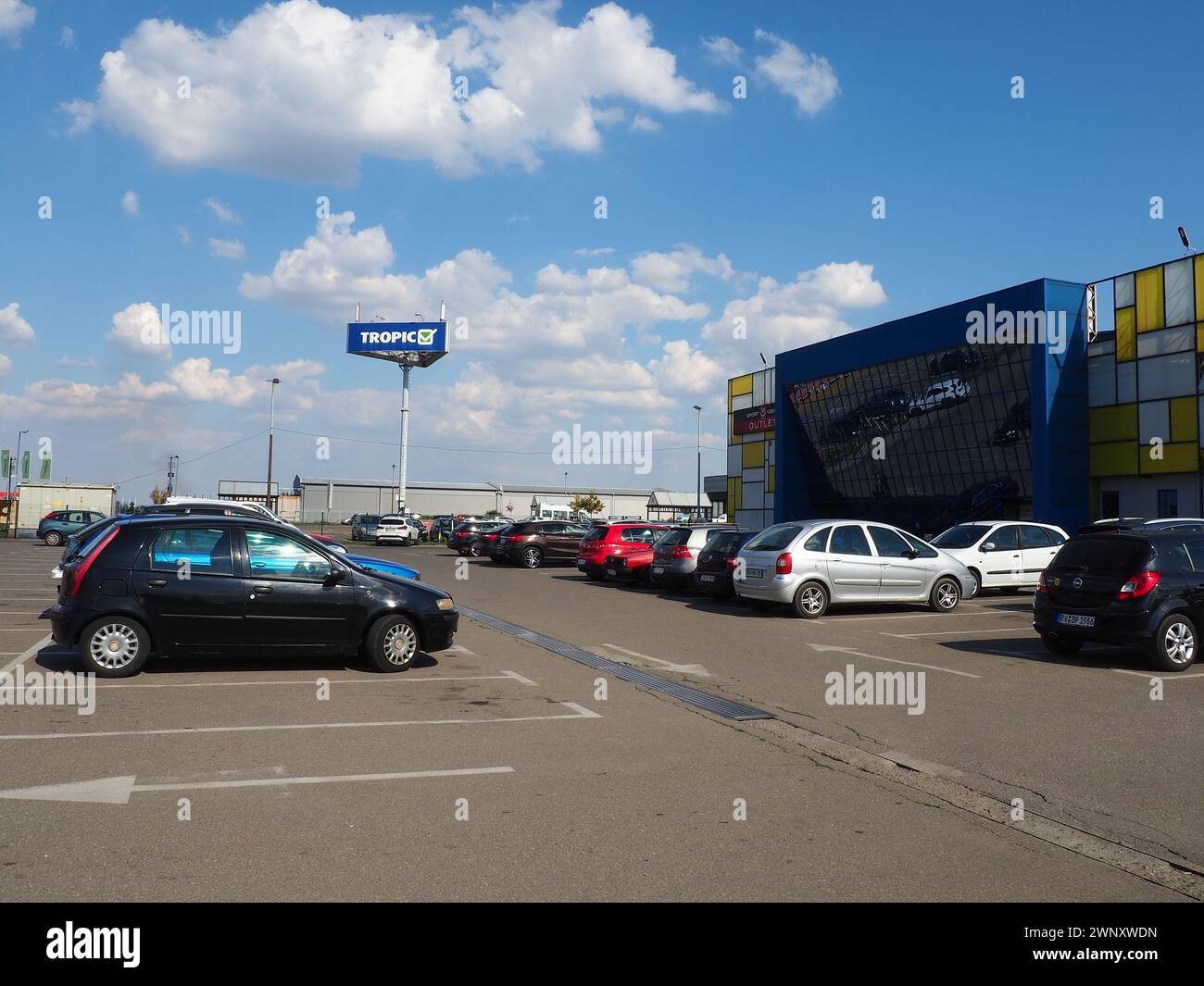 Bijelina Republika Srpska Bosnia and Herzegovina, 9.6.2023 Parking of ...