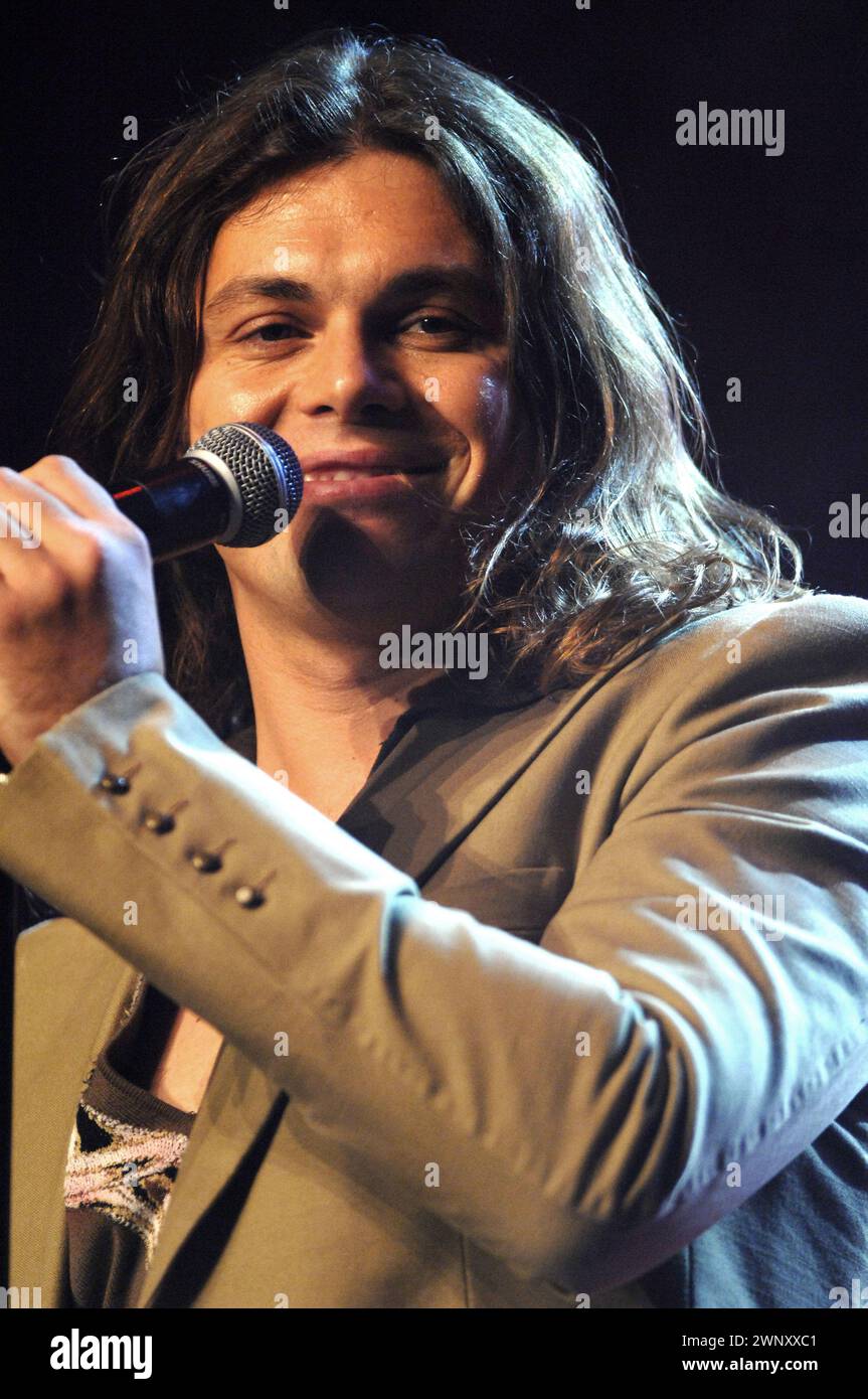 Milan Italy 25/03/2007: Gianluca Grignani, Italian singer, during the ...