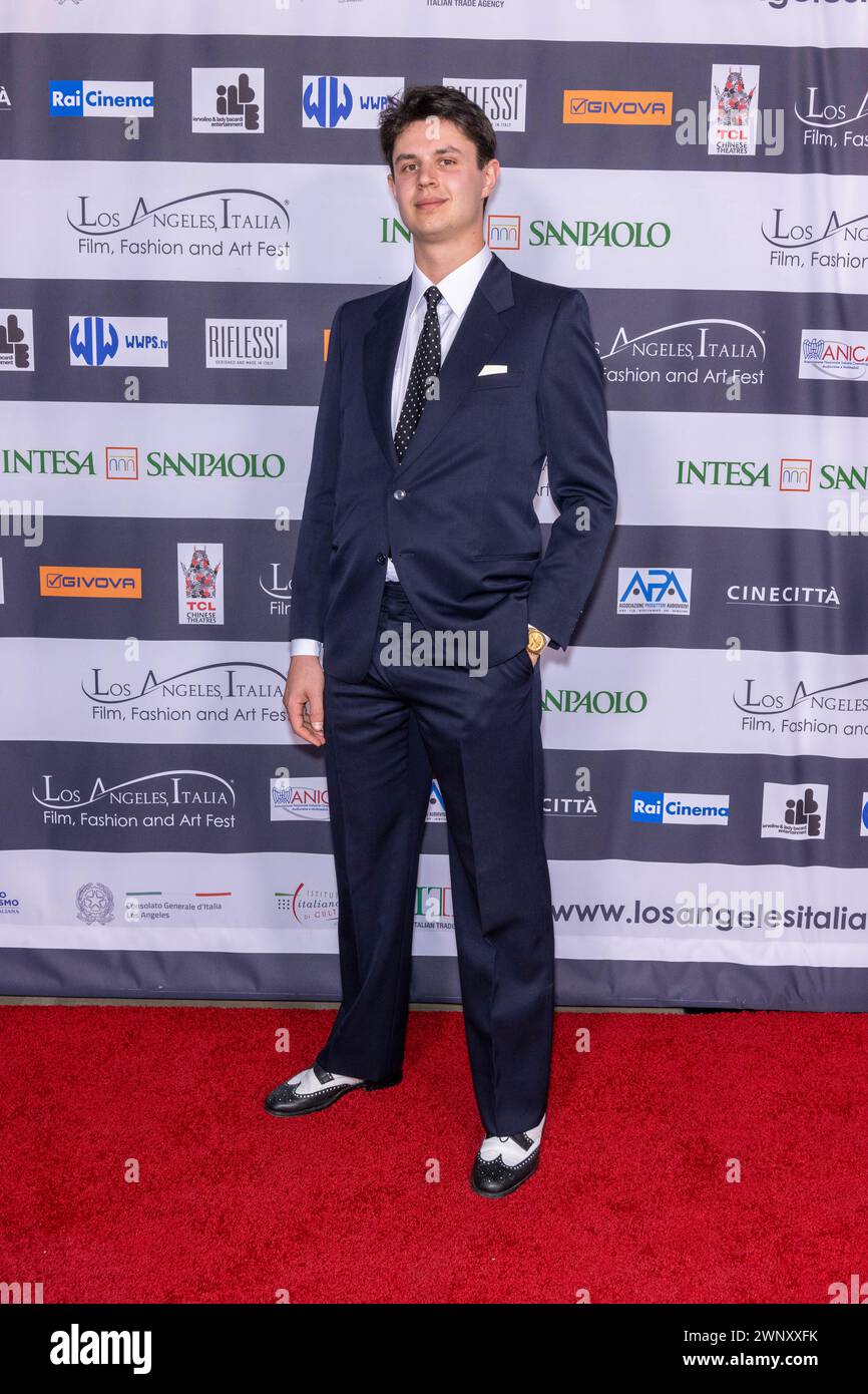 Los Angeles, USA. 03rd Mar, 2024. Set Designer Francesco Carmignan ...