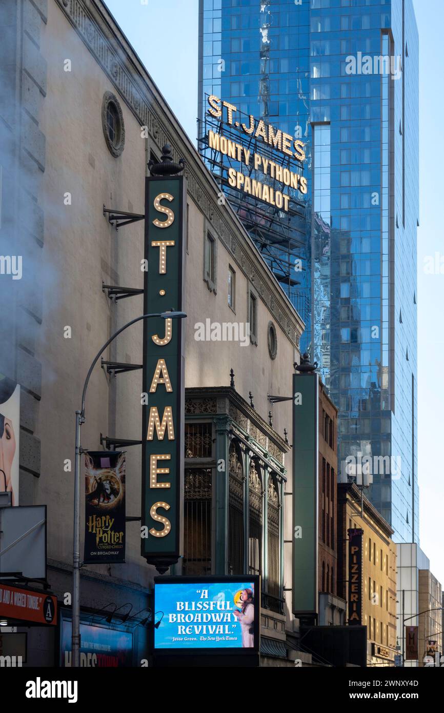 "Monty Python's Spamalot" playing at the St. James Theatre in New York ...