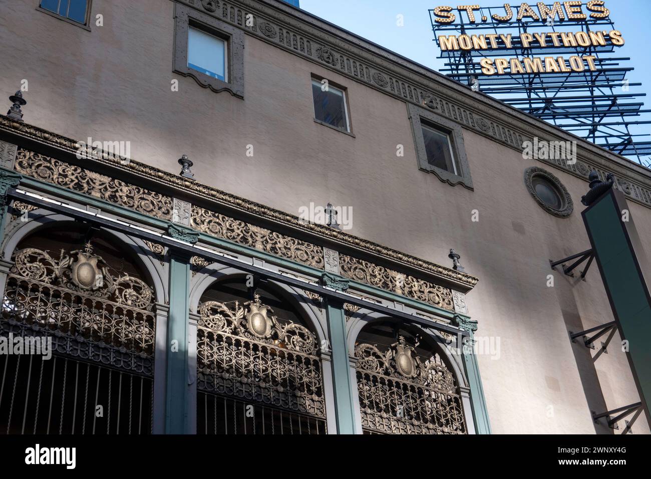 "Monty Python's Spamalot" playing at the St. James Theatre in New York ...