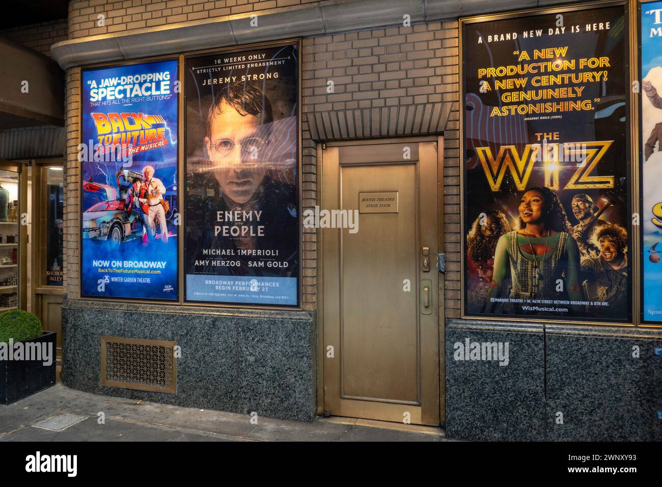 Shubert Alley Broadway Play Posters, New York City, USA 2024 Stock ...