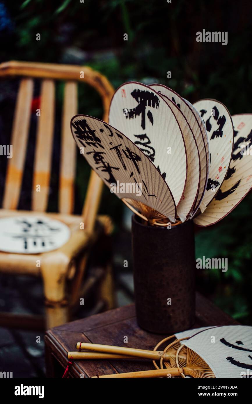 Hand fan in Suzhou old town Stock Photo - Alamy