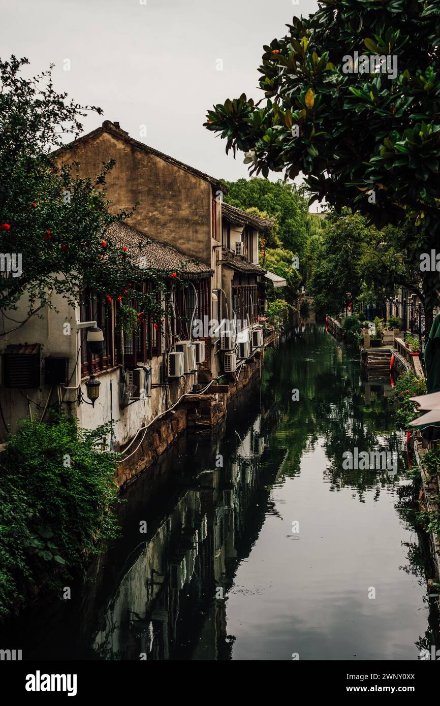 Canal in Suzhou old town Stock Photo - Alamy