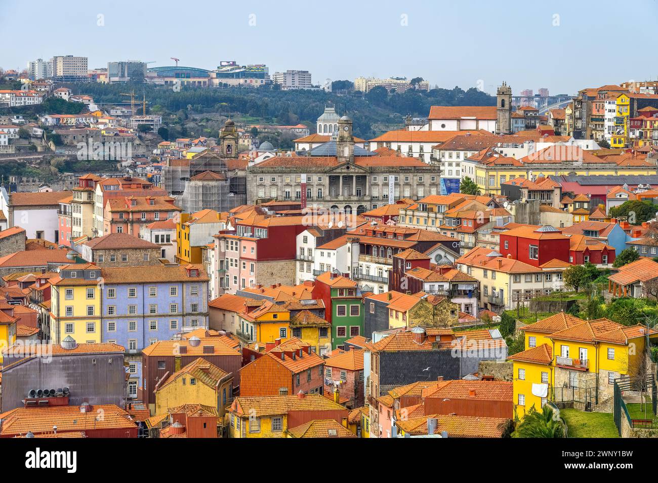 Cityscape buildings architecture in the waterfront district, PORTO ...