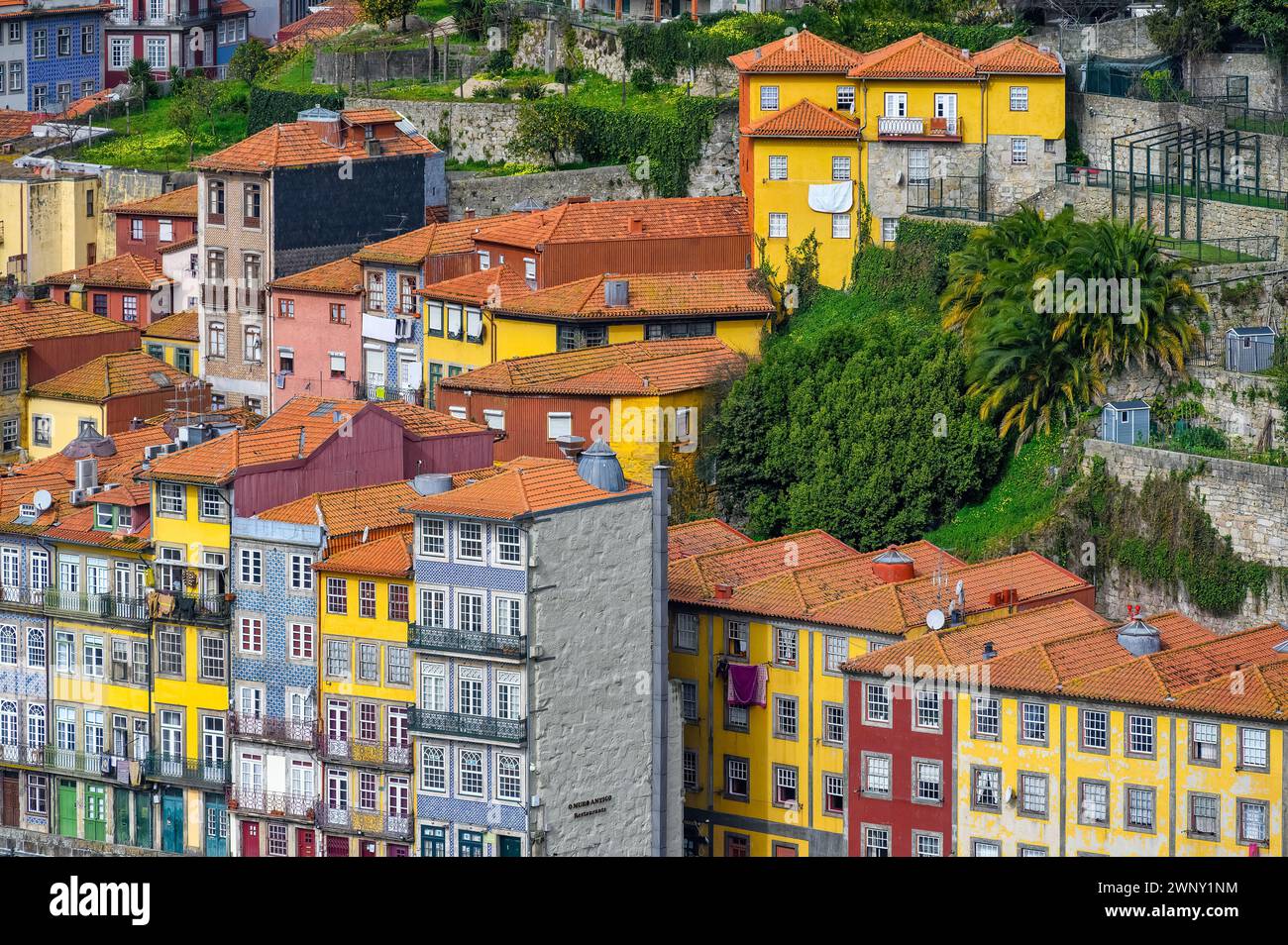 Cityscape buildings architecture in the waterfront district, PORTO ...