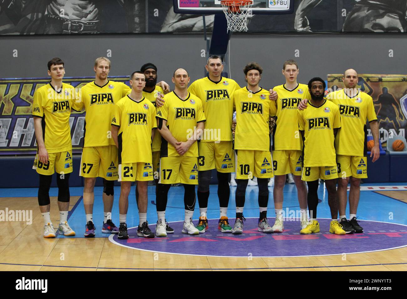 Non Exclusive: DNIPRO, UKRAINE - MARCH 2, 2024 - Players of BC BIPA ...