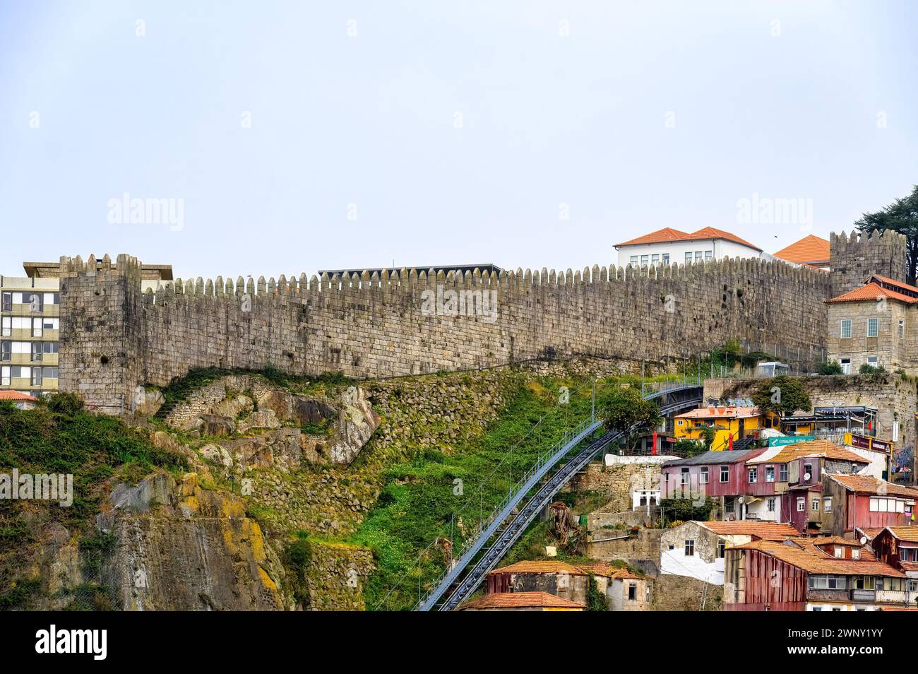 Medieval fortified city wall, PORTO, PORTUGAL Stock Photo - Alamy